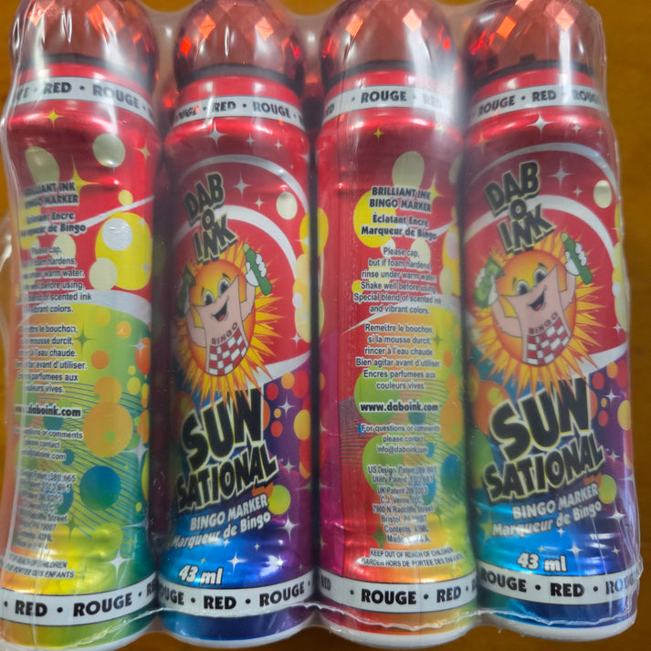 12ct Red Sunsational 1.5oz Bingo Daubers – YoungCoLLC