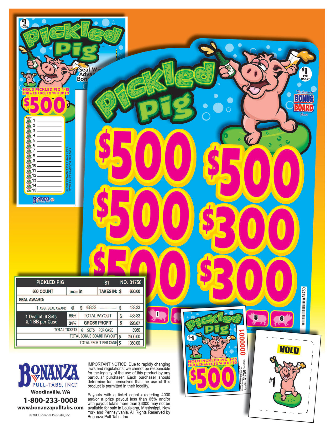 Bonus Board Pull Tabs – YoungCoLLC