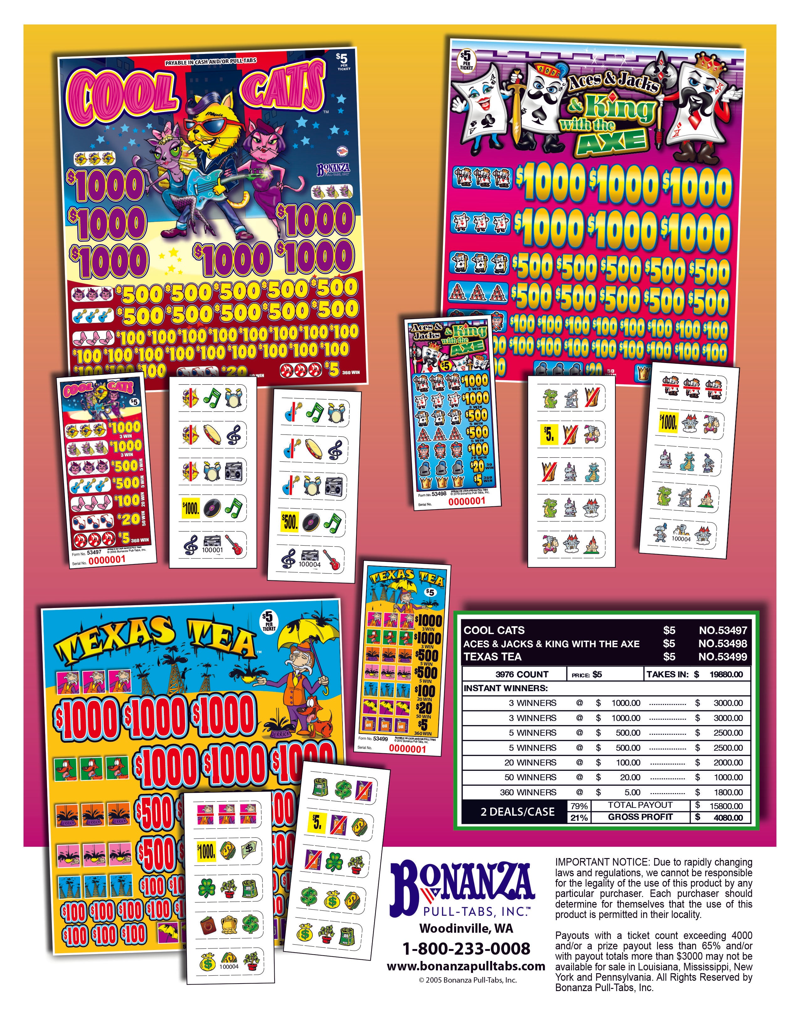 Instants Pull Tabs – YoungCoLLC