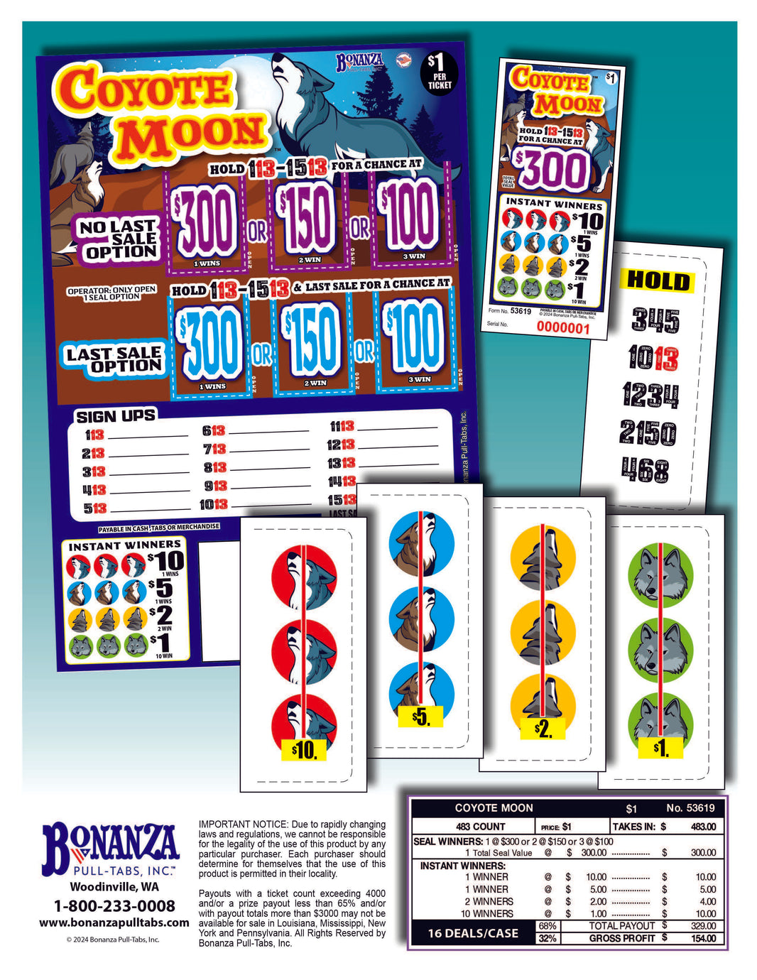 Instants Pull Tabs – YoungCoLLC