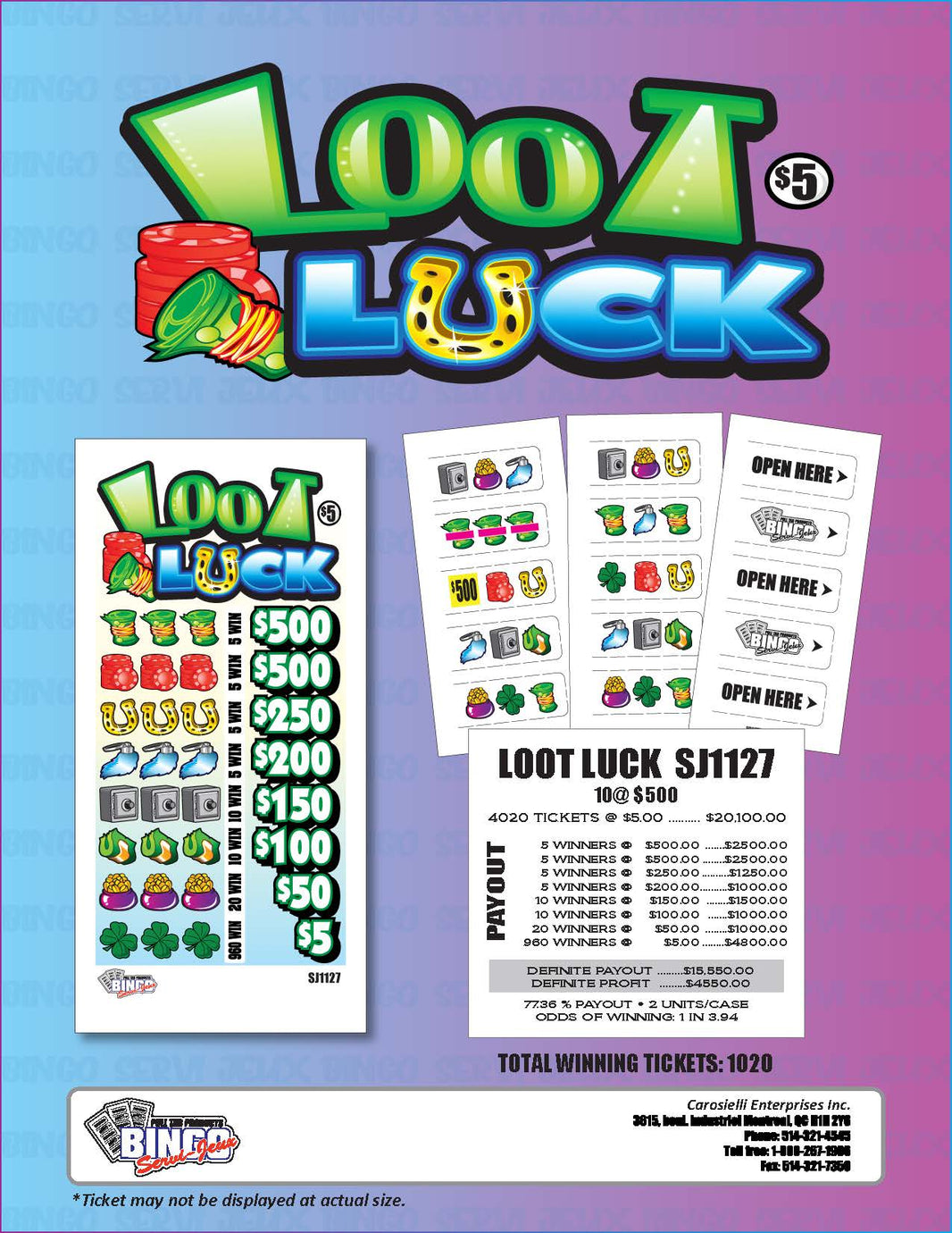 Instants Pull Tabs – YoungCoLLC